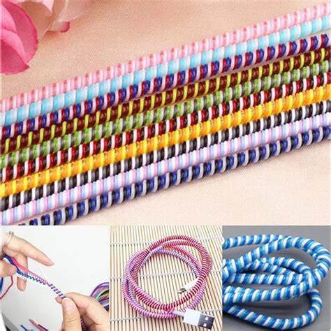 Spiral Cable Protector Long cable protector spring (Pack of 1 ...