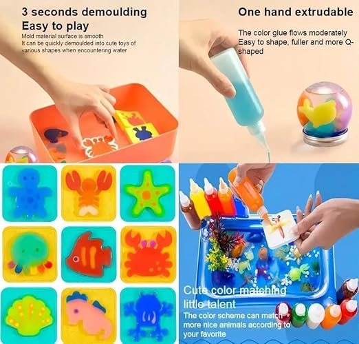 Water Jelly Box Aqua 3D Magic Water Jelly ELF Toys Inventive 3D ...