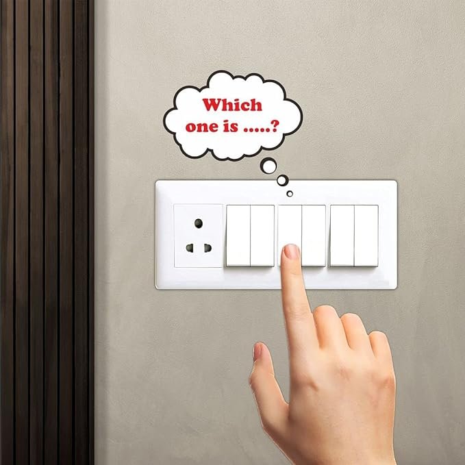 Transparent Switch Stickers 30 design 440 sticker | Bhajan Variety shop