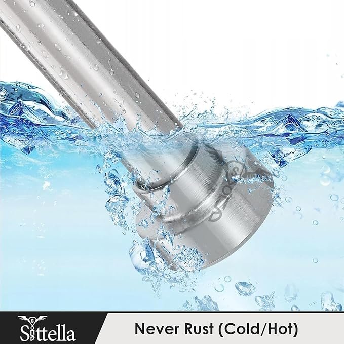 Shower Adjustable Rod 80-140cm Extendable Shower Curtain Tension Rod ...