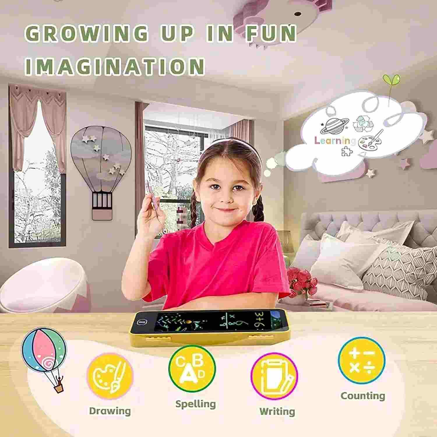 Led Drawing Pen Case Kids Pencil Box with LCD Screen and Writing Pen ...